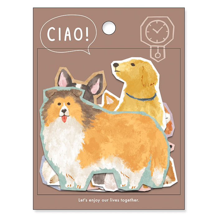 Mind Wave Ciao Flake Stickers - Dogs | Dreaming of Tokyo